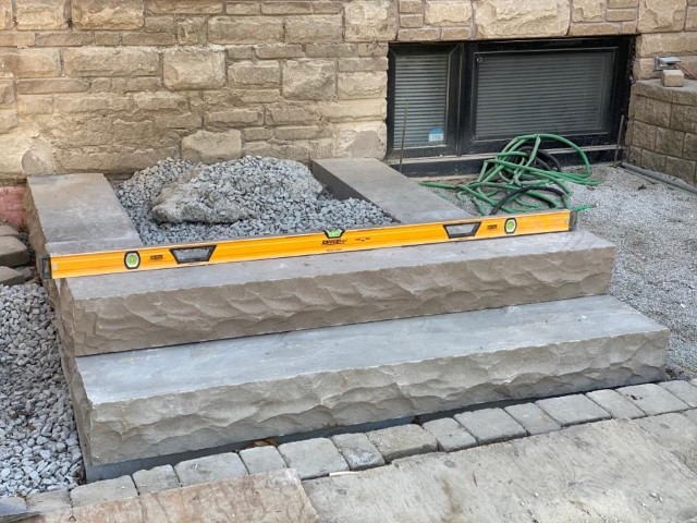 Natural Stone Steps Installation Action Home Services